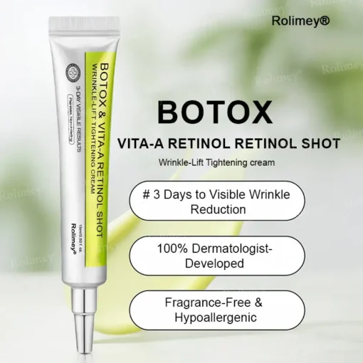 Rolimey® Botox & Vita-A Retinol Shot Wrinkle-Lift Tightening cream ...
